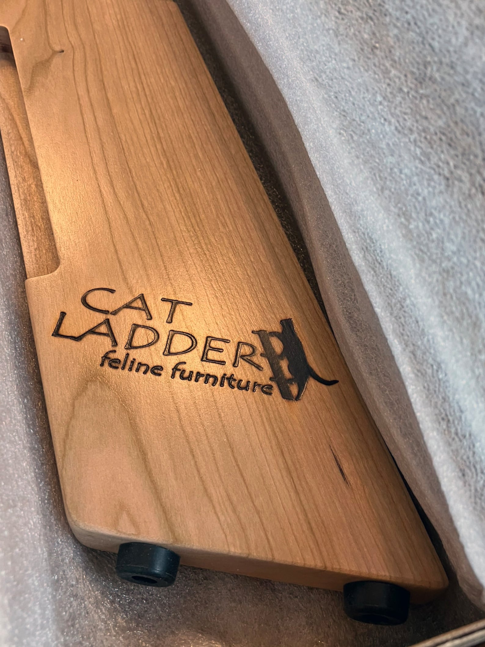 Cat Ladder - 3 Step Cherry Hardwood | Handcrafted High-quality Ladder ...