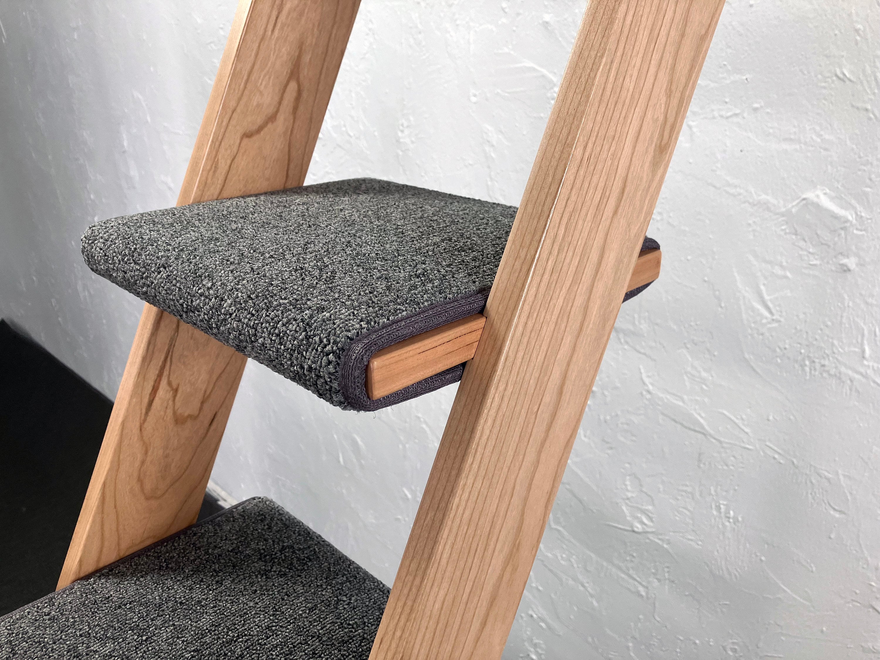 Cat Ladder - 3 Step Cherry Hardwood | Handcrafted High-quality Ladder ...