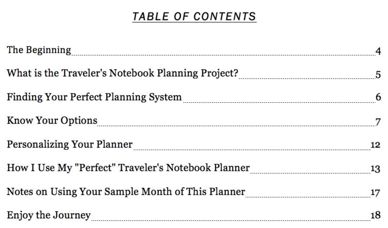 The Traveler's Notebook Planning Project-ebook-2016 - Etsy
