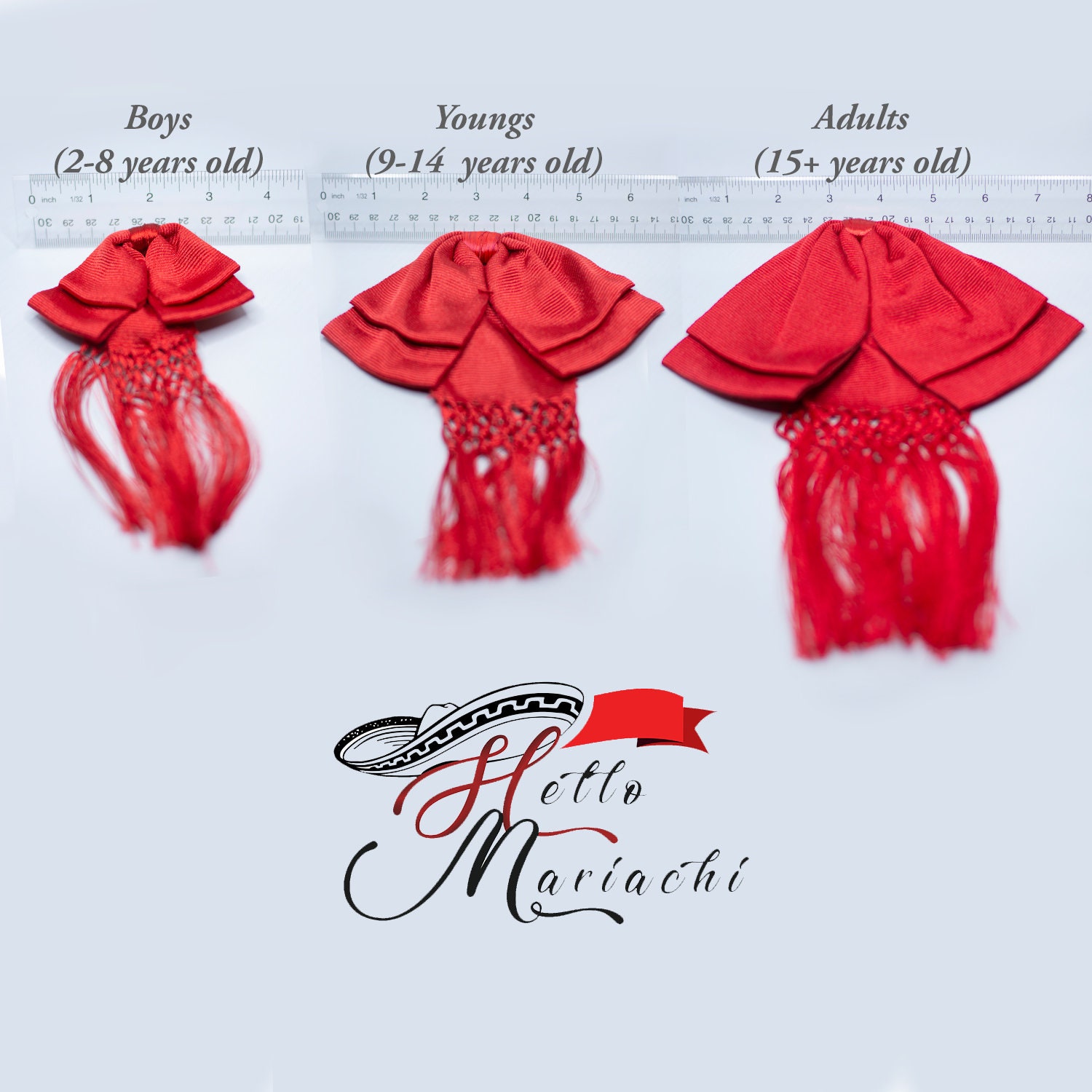 Mexican Mariachi Band Bow Tie Charro Moño Rojo From Mexico | Etsy