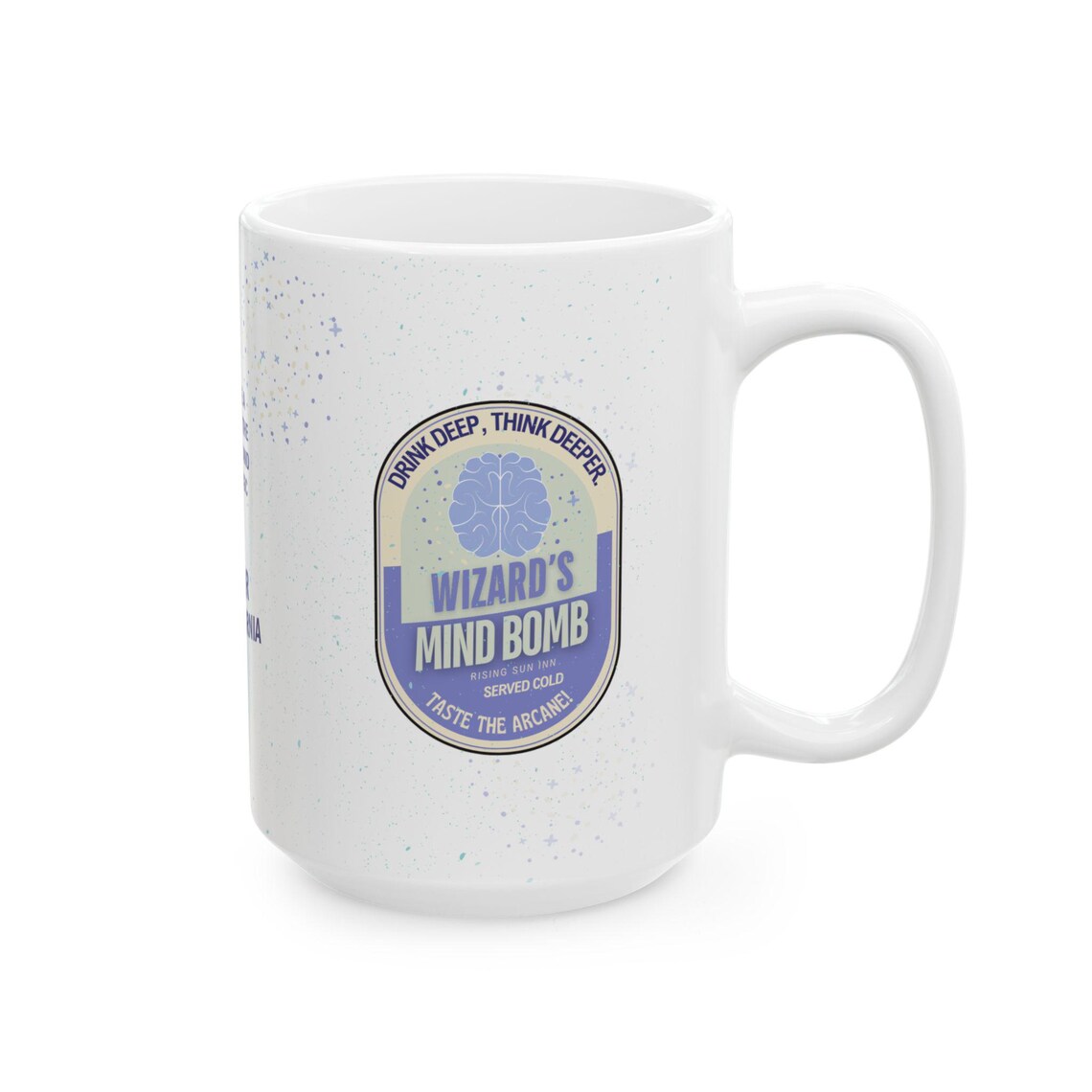Runescape Fan Art Ceramic Mug, Wizard's Mind Bomb Fantasy Tankard ...
