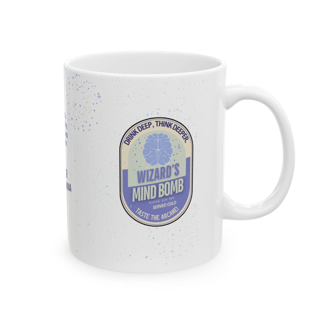 Runescape Fan Art Ceramic Mug, Wizard's Mind Bomb Fantasy Tankard ...