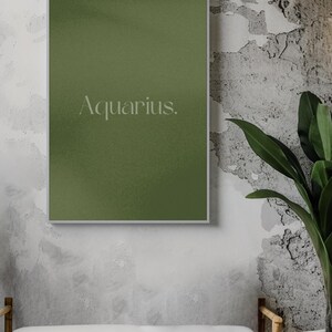 Aquarius Art Wall Art Living Room Home Wall Decor for Wall Above Bed ...