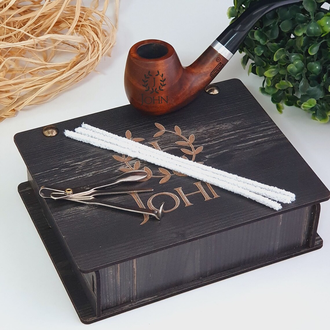 Custom Pipe Gift Set Gift for Dad Personalized Pipe | Etsy