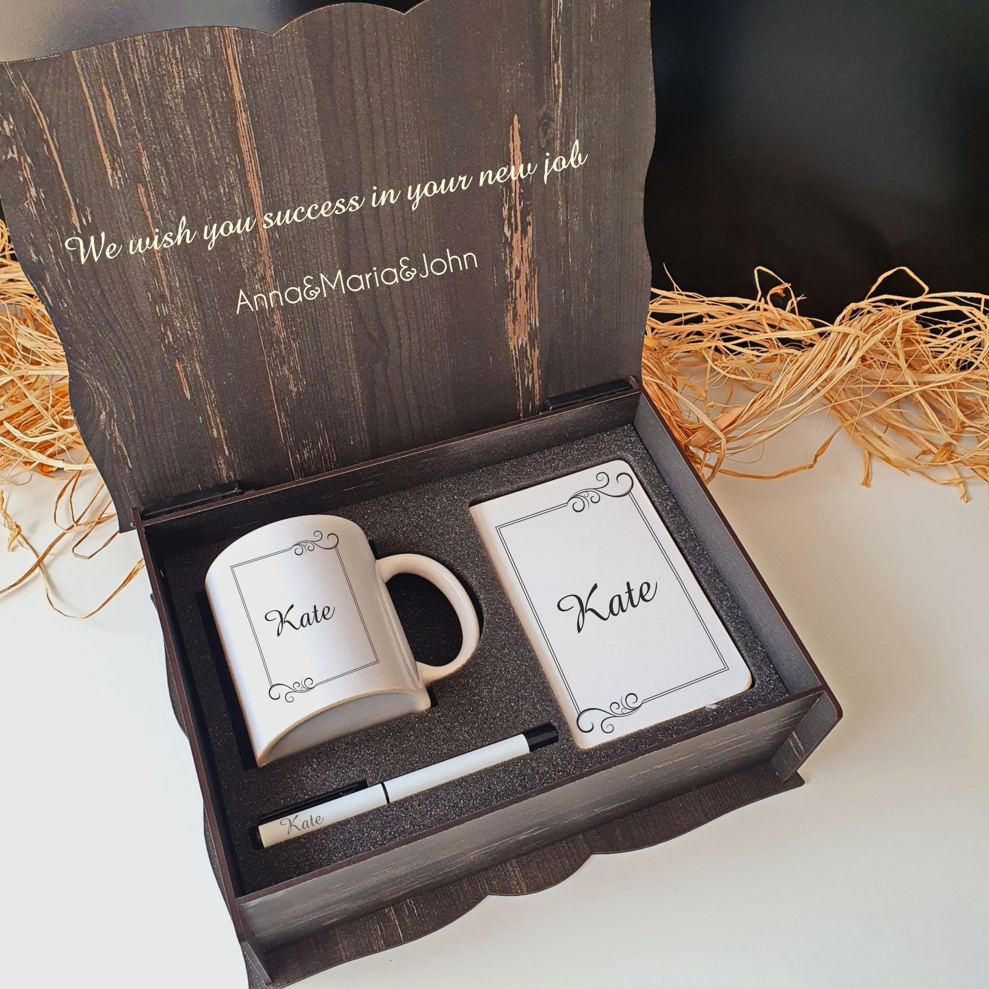 Personalized Gift Box,custom Mug,personalized Journal Notebook and ...