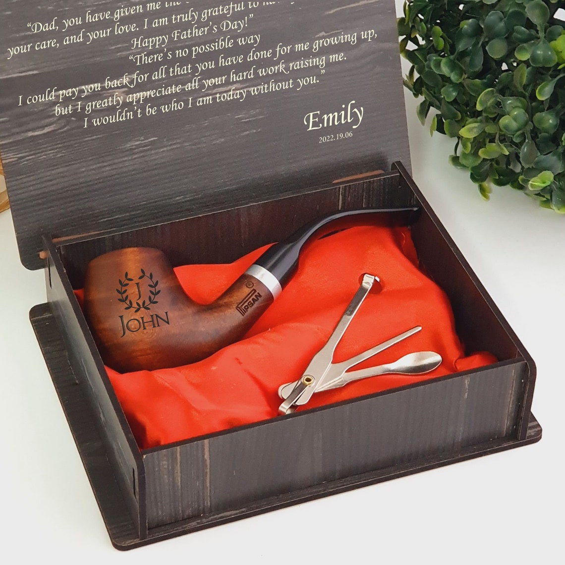 Custom Pipe Gift Set Gift for Dad Personalized Pipe - Etsy
