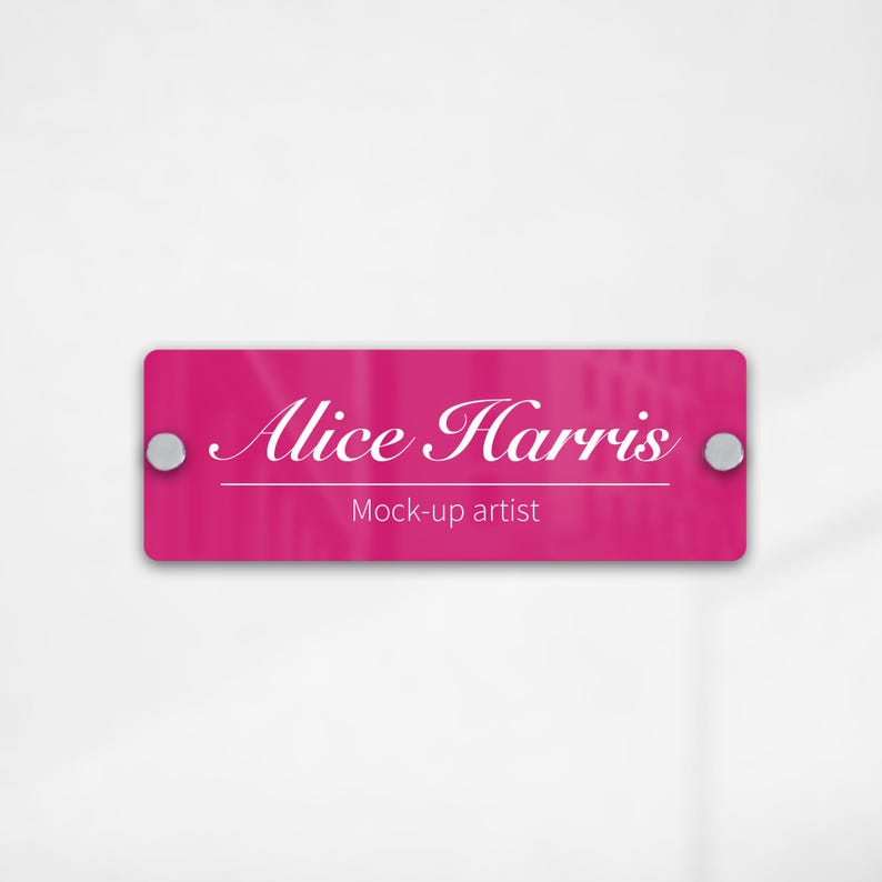 Office Wall Sign Nameplate - Acrylic Name Plate for Wall or Door ...