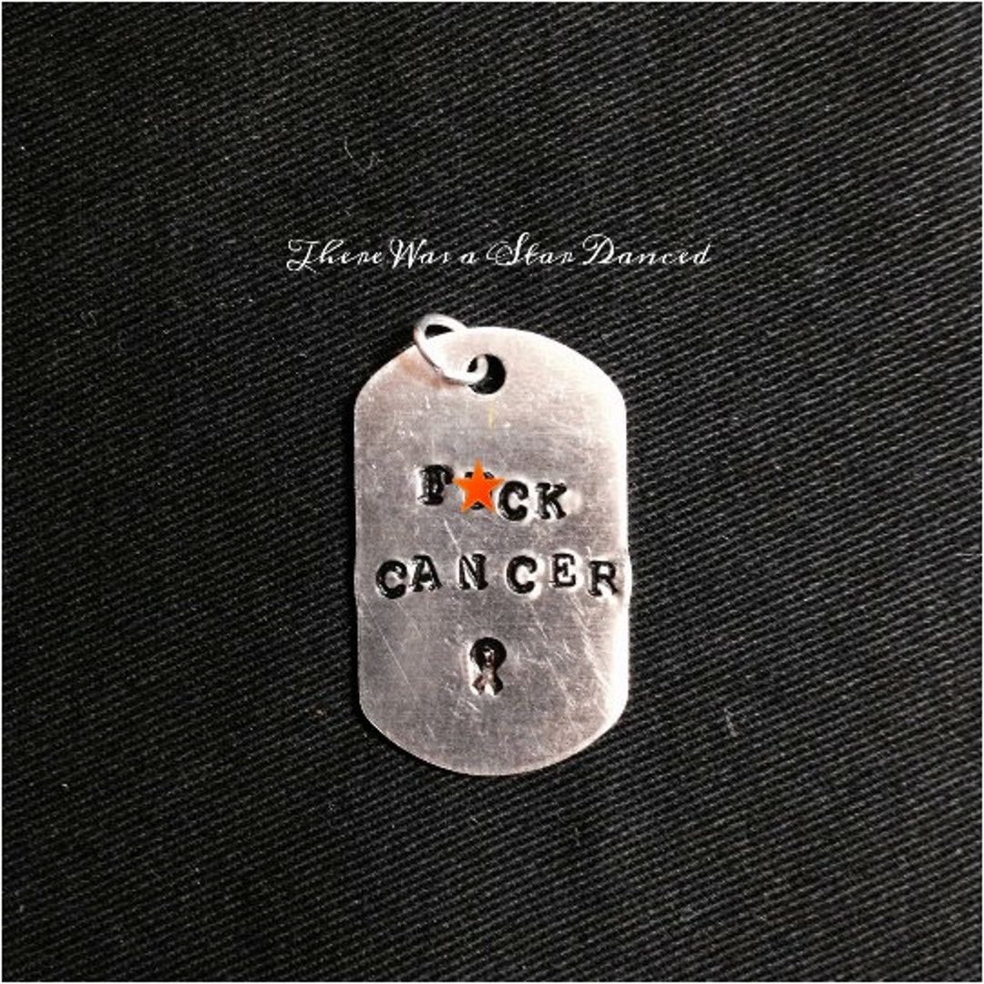 F*CK CANCER - Aluminum Dog Tag - Cancer Awareness - Etsy