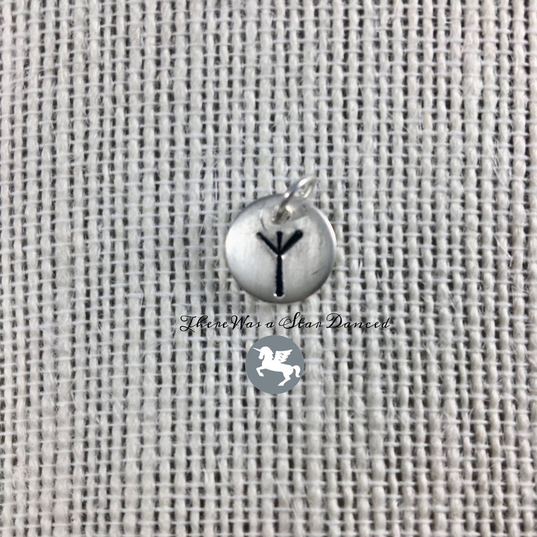 Mini Rune Charm/pendant - Aluminum or Argentium Sterling Silver (.935 ...