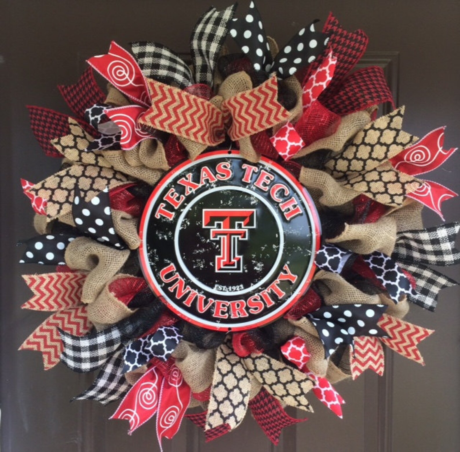 Texas Tech University Wreath - Etsy