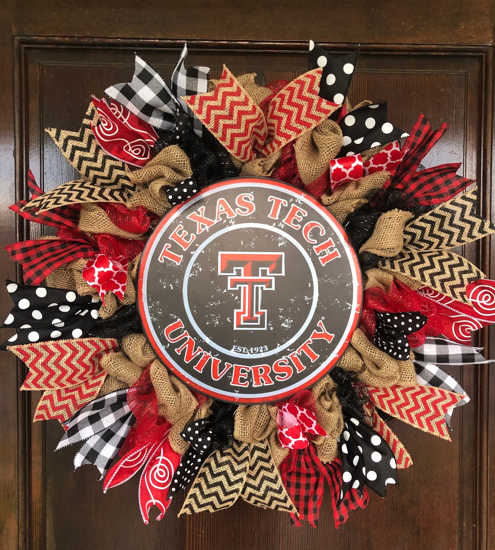 Texas Tech University Wreath - Etsy