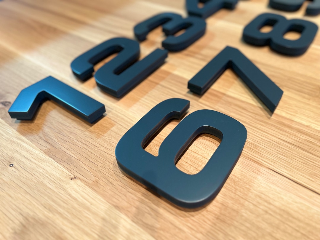 3D Numbers, Room Numbers, Thick 3D Numbers for Hotels, Hospitals ...