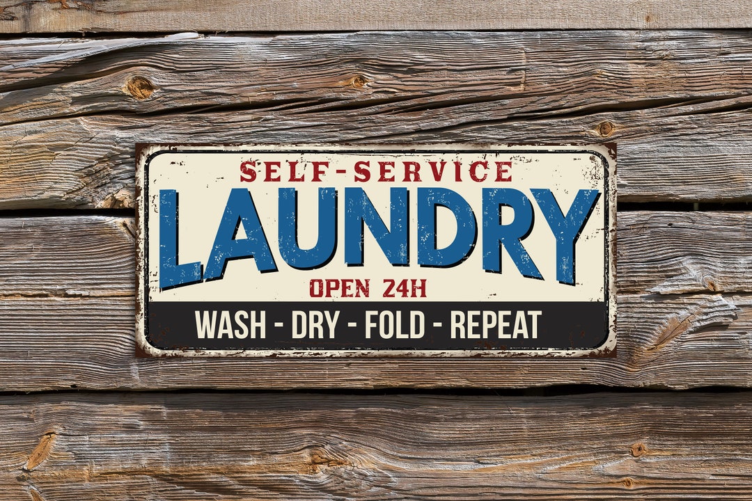 Laundry Vintage Metal Sign, Door Sign,home Decor Sign, Rusty Sign, Sign ...