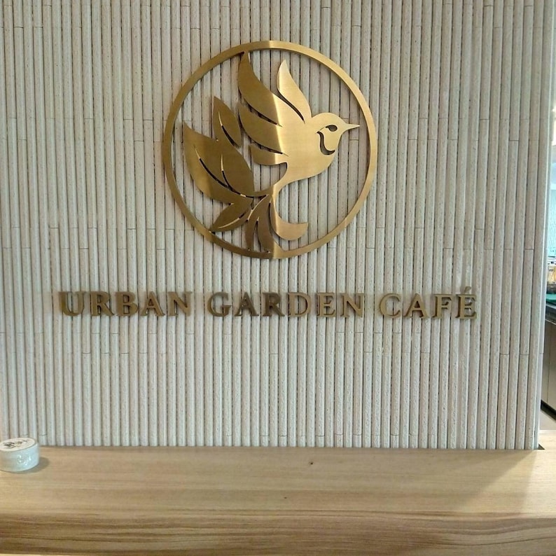 Gold Letters for Wall. 3D Letters for Hotel Rooms. Gold Letters for SPA ...