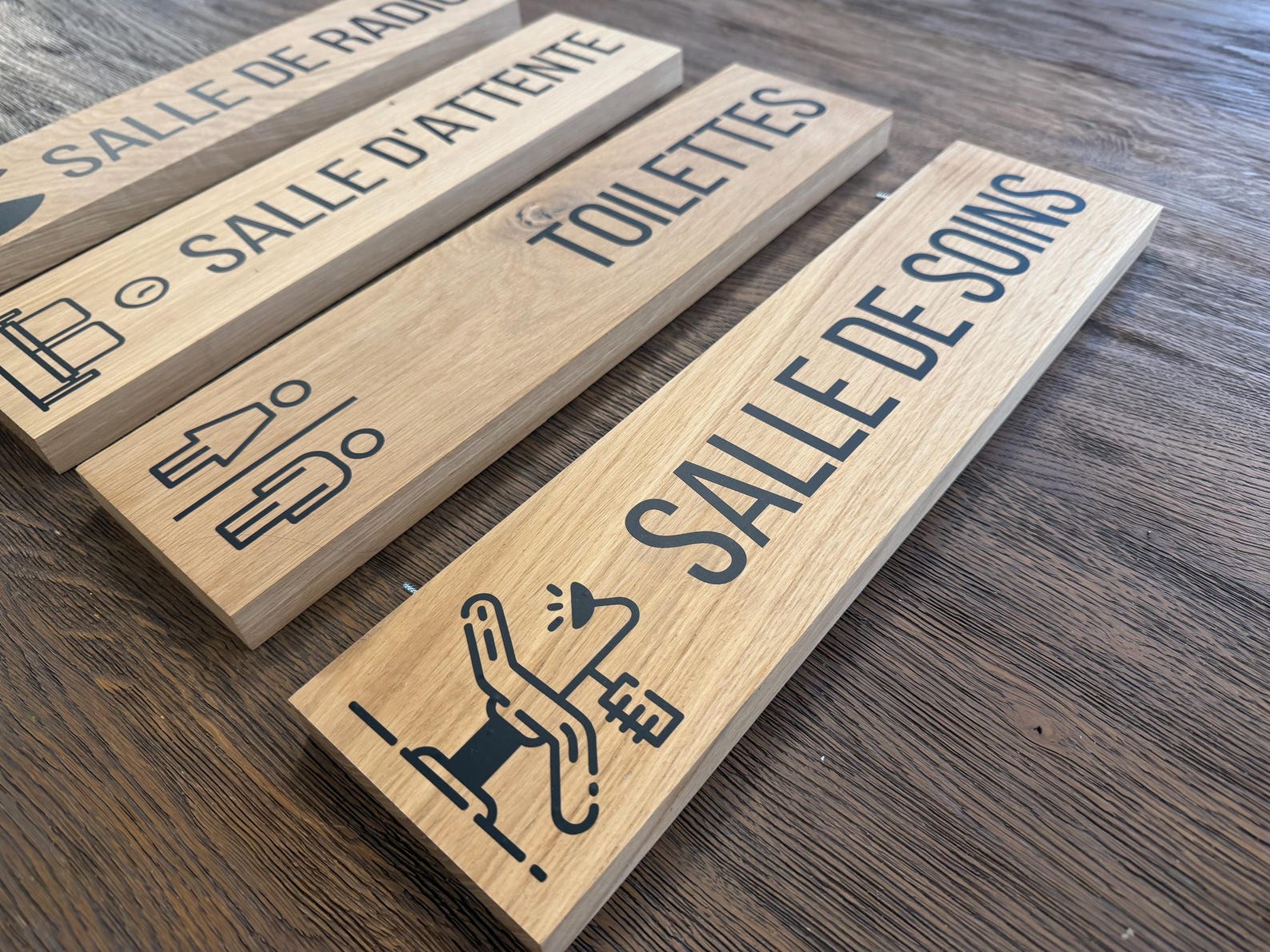 Custom Wood Projecting Sign, Hallway Flag Wood Sign, Corridor Signs for ...