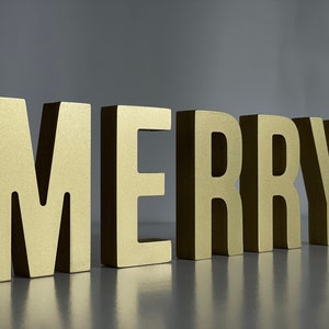 GOLD Thick Letters for Wall Decor.big or Small Letters for Office ...