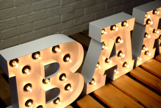 Large Letters. Marquee Letters. BAR Sign. Restaurant Wall - Etsy