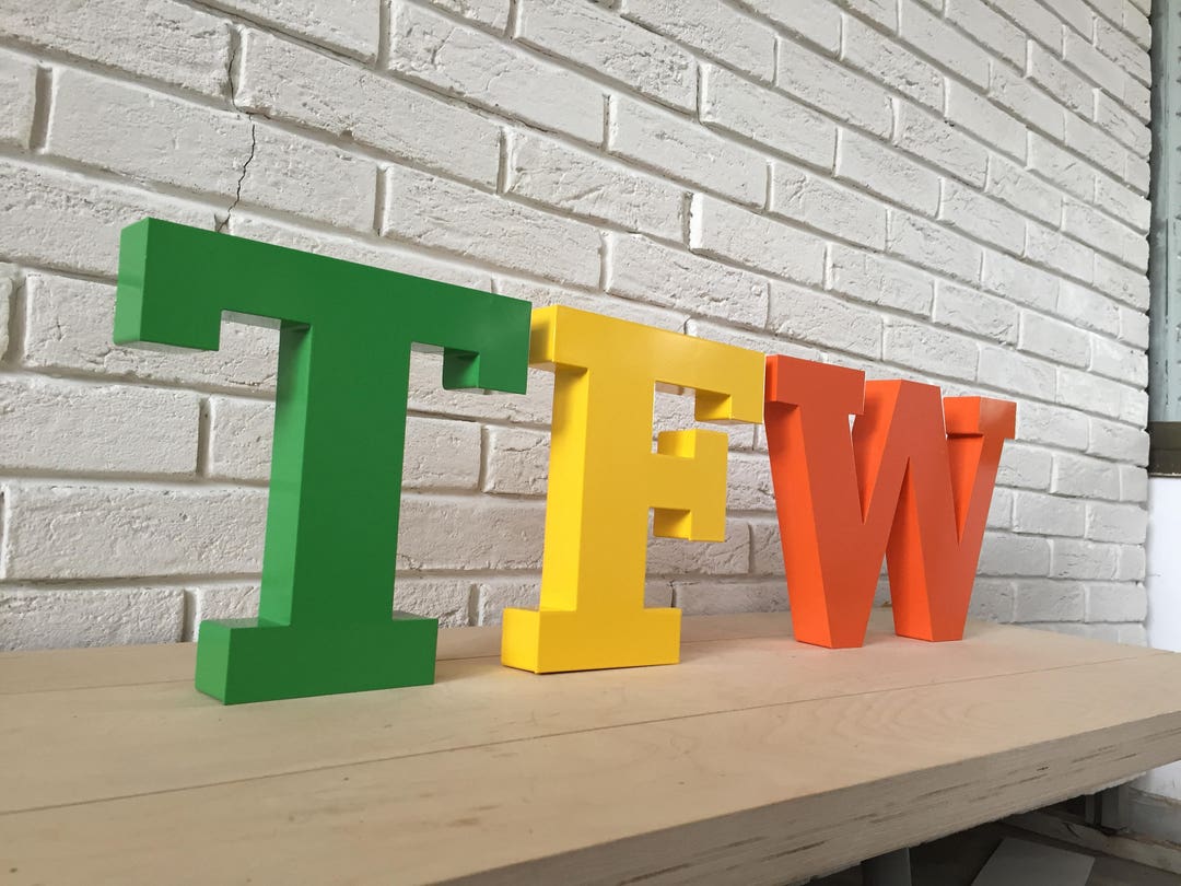 Large Metal Letters for Outdoor or Indoor Use - Wall Decor Sign for ...