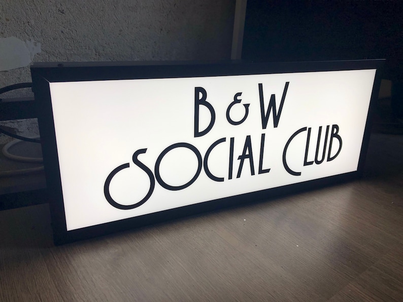 Custom Text Light Box Sign. LED Sign With Your Logo. Cofee & - Etsy