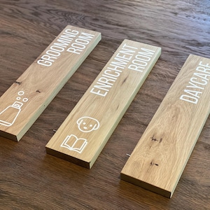 Custom Wood Projecting Sign, Hallway Flag Wood Sign, Corridor Signs for ...