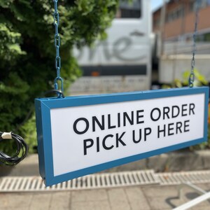 Storefront Light Box Sign, Outdoor Shop Sign, Order Here Sign, PICK-UP ...
