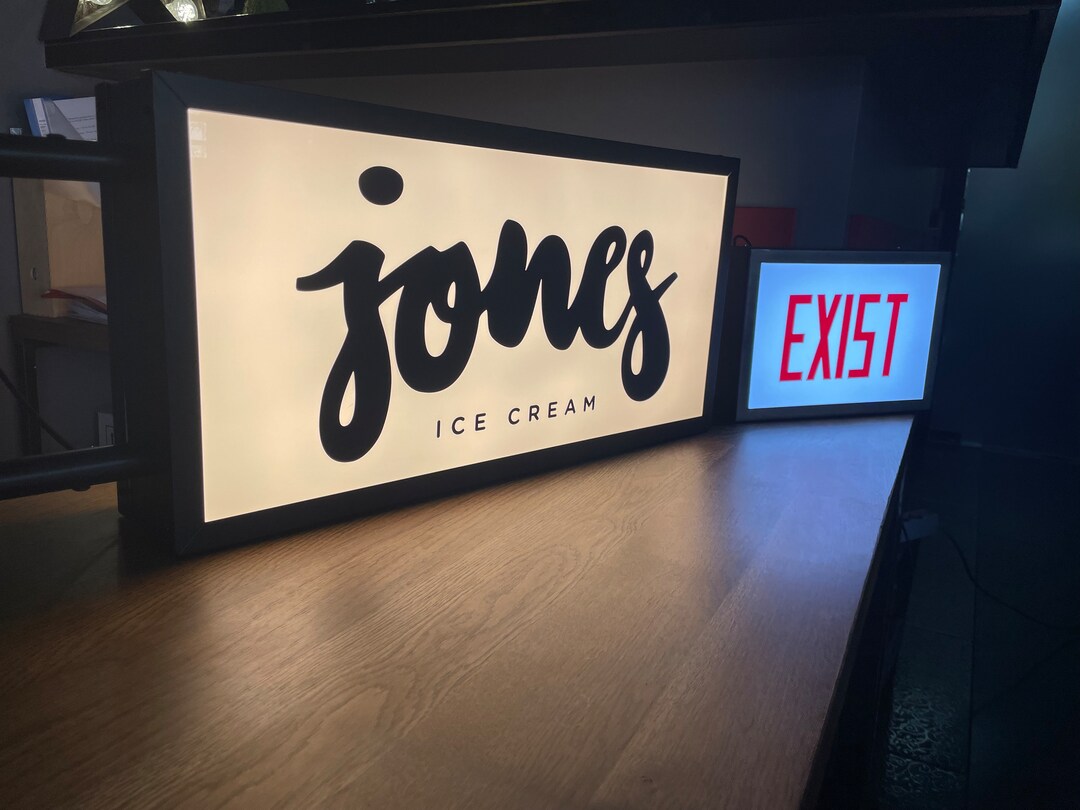 Vintage Light Box Sign, Warm LED Light Box,custom Logo Front Store Sign ...