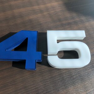 Address Sign Large Thick House Numbers Set - Etsy