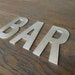 Big or Small Brushed Aluminum Letters, Custom Cut-out Letters, Outdoor ...