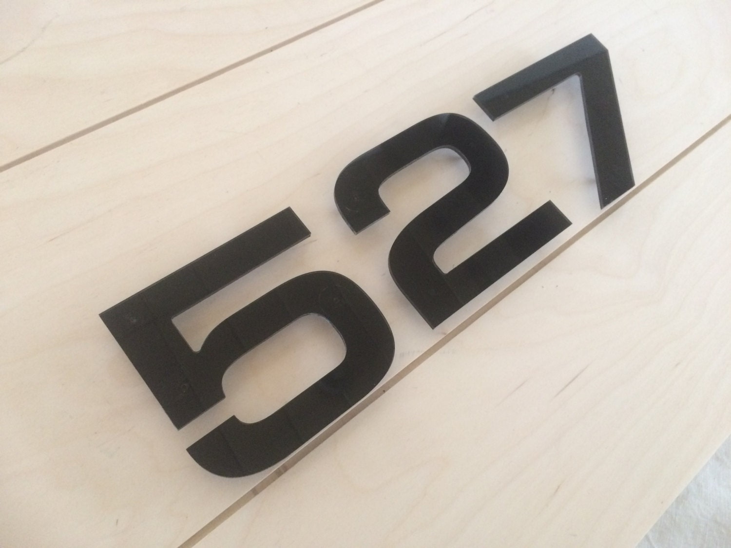 Set of House Numbers multiple colors powder coated Black | Etsy