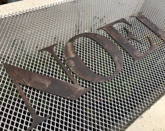 Rusty Metal Letters - Etsy