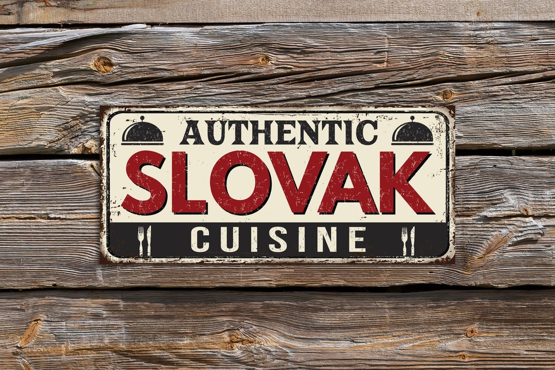 SLOVAK Cuisine Sign for Kitchen Restaurant Decor. Business Sign ...