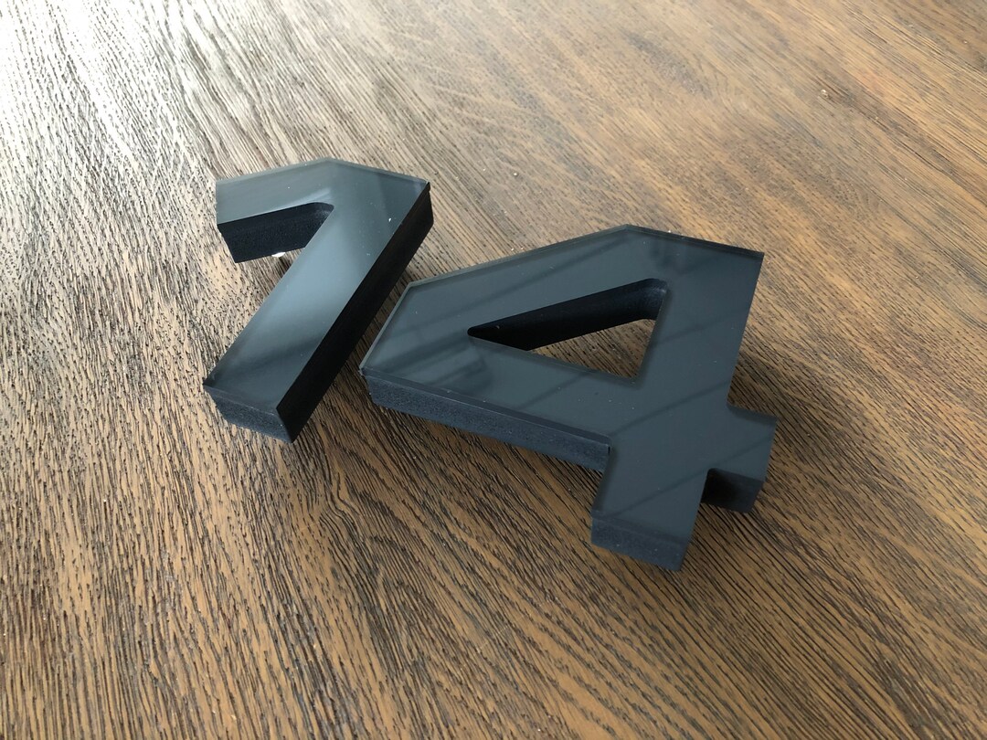 Modern Address Numbers. Address Sign. Modern House Numbers. Thick House ...