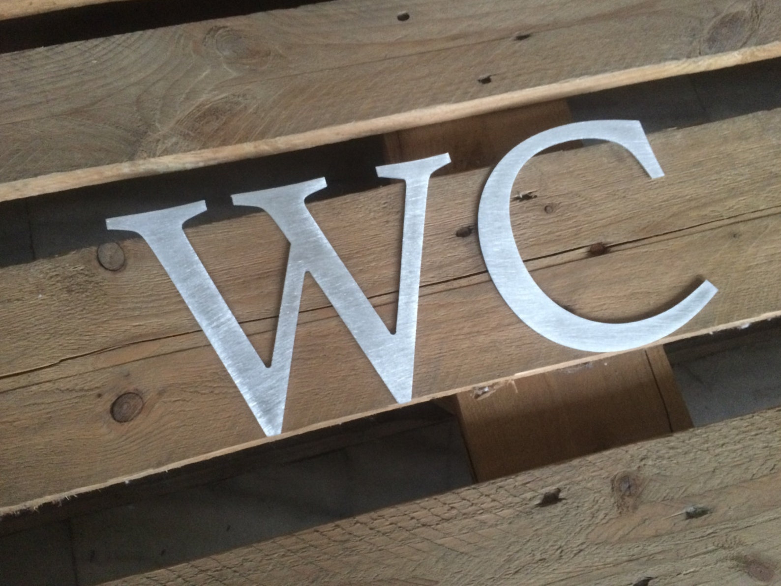 Scratched Aluminium Metal Letters- Wall Signs Metal Numbers Wall ...