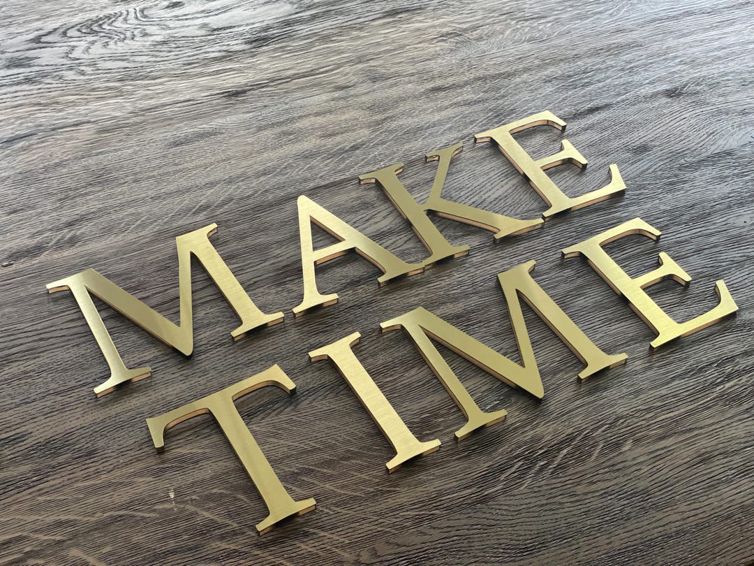 GOLD Thick Wall Letters, Gold Letters for Wall, Beauty Studio Letters ...