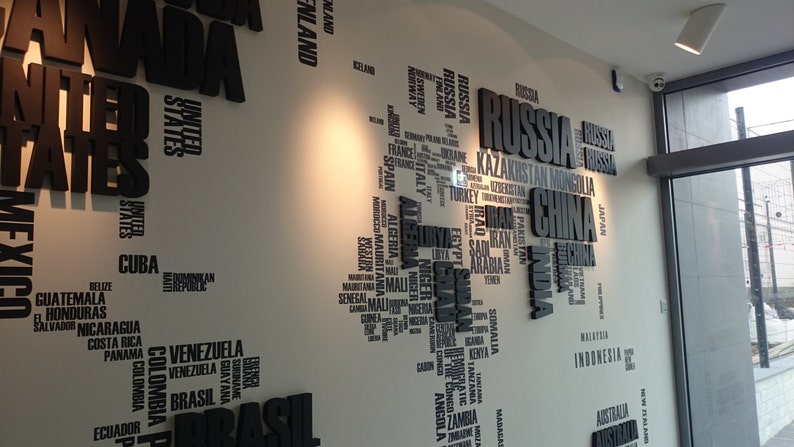 Large thick letters custom company sign small letters or large | Etsy