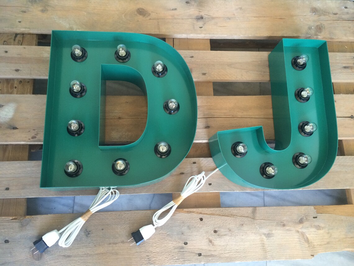 15 Inches Large Marquee Letters Light Up, Large Marquee Numbers ...