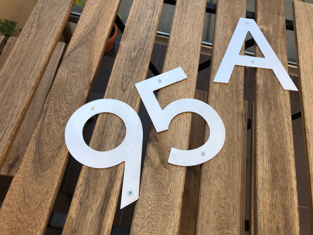 Modern House Numbers With Screws,house Address Numbers,letters,metal ...