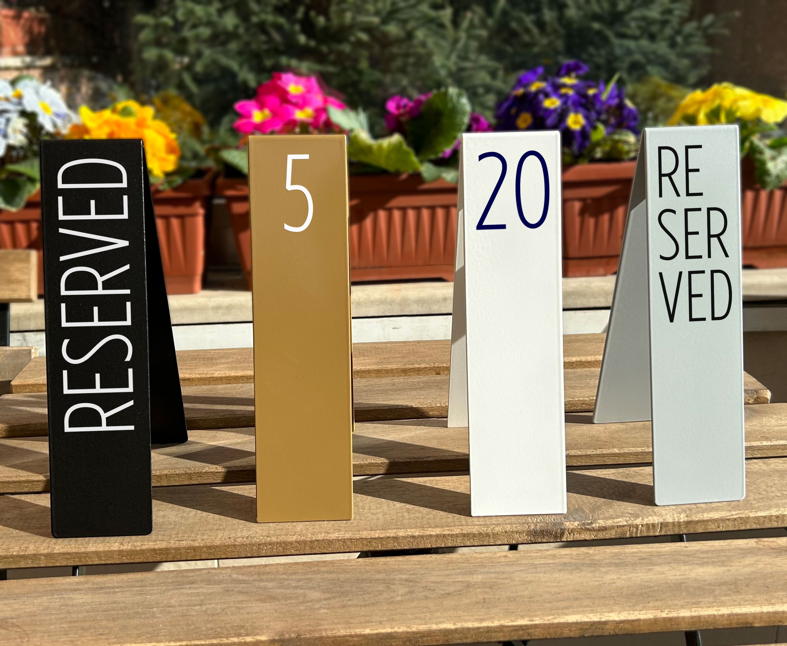 RESERVED Sturdy Metal Signs-reservation Signs for Restaurant-bars-café ...