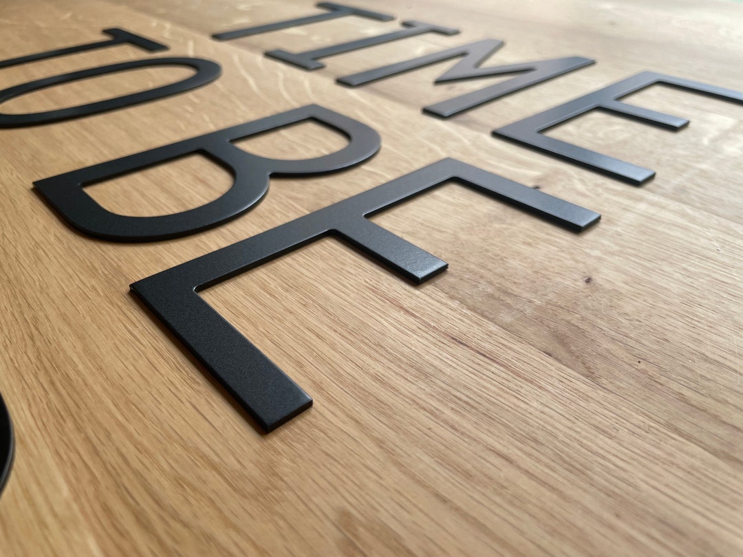 Black or Brushed Metal Letters, Painted Metal Letters for Inside ...