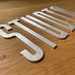 Shiny Brushed Aluminum Letters or Numbers, Custom Metal Words, Outdoor ...