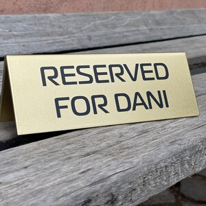 Custom RESERVED Table Sign, Sturdy Restaurant or Bar Table Decor ...