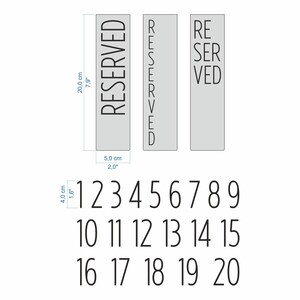 RESERVED Sturdy Metal Signs-reservation Signs for Restaurant-bars-café ...