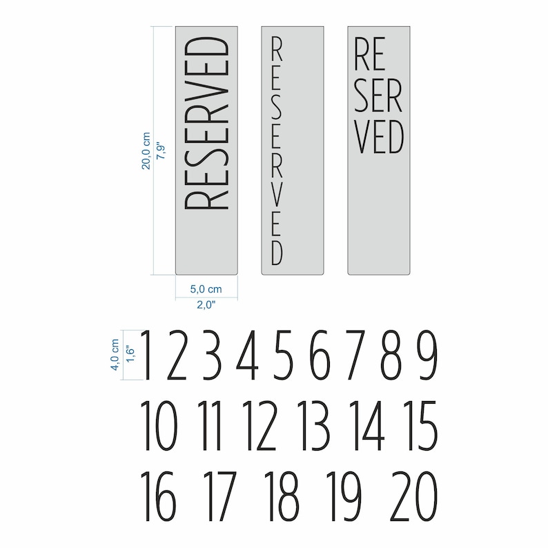 RESERVED Sturdy Metal Signs-reservation Signs for Restaurant-bars-café ...