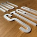 Shiny Brushed Aluminum Letters or Numbers, Custom Metal Words, Outdoor ...