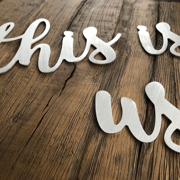 Metal Words - Etsy