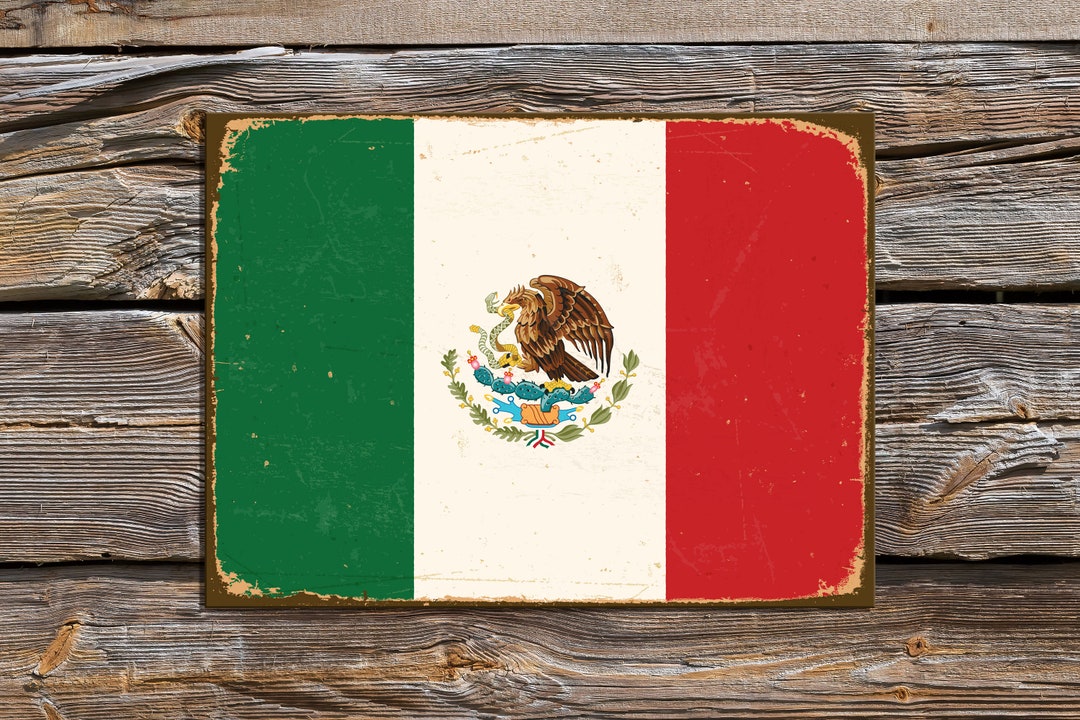 Mexico Flag Sign - Etsy