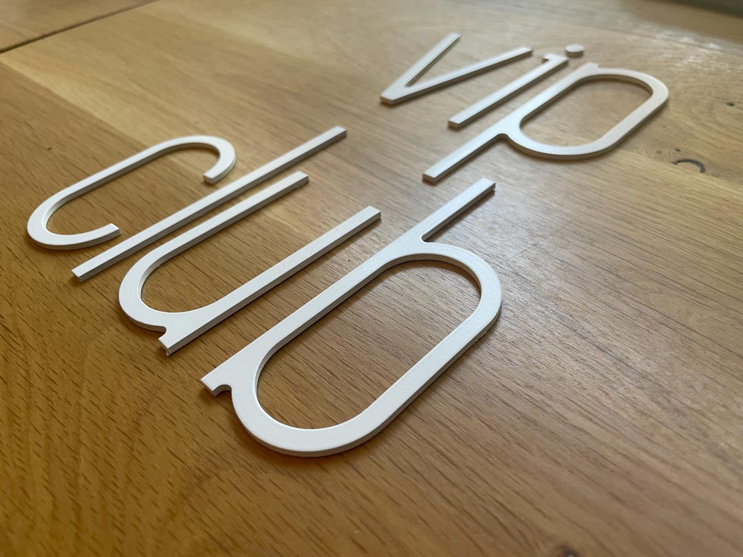 Thin Minimalistic Metal Letters,aluminum Big Small Metal Letters ...