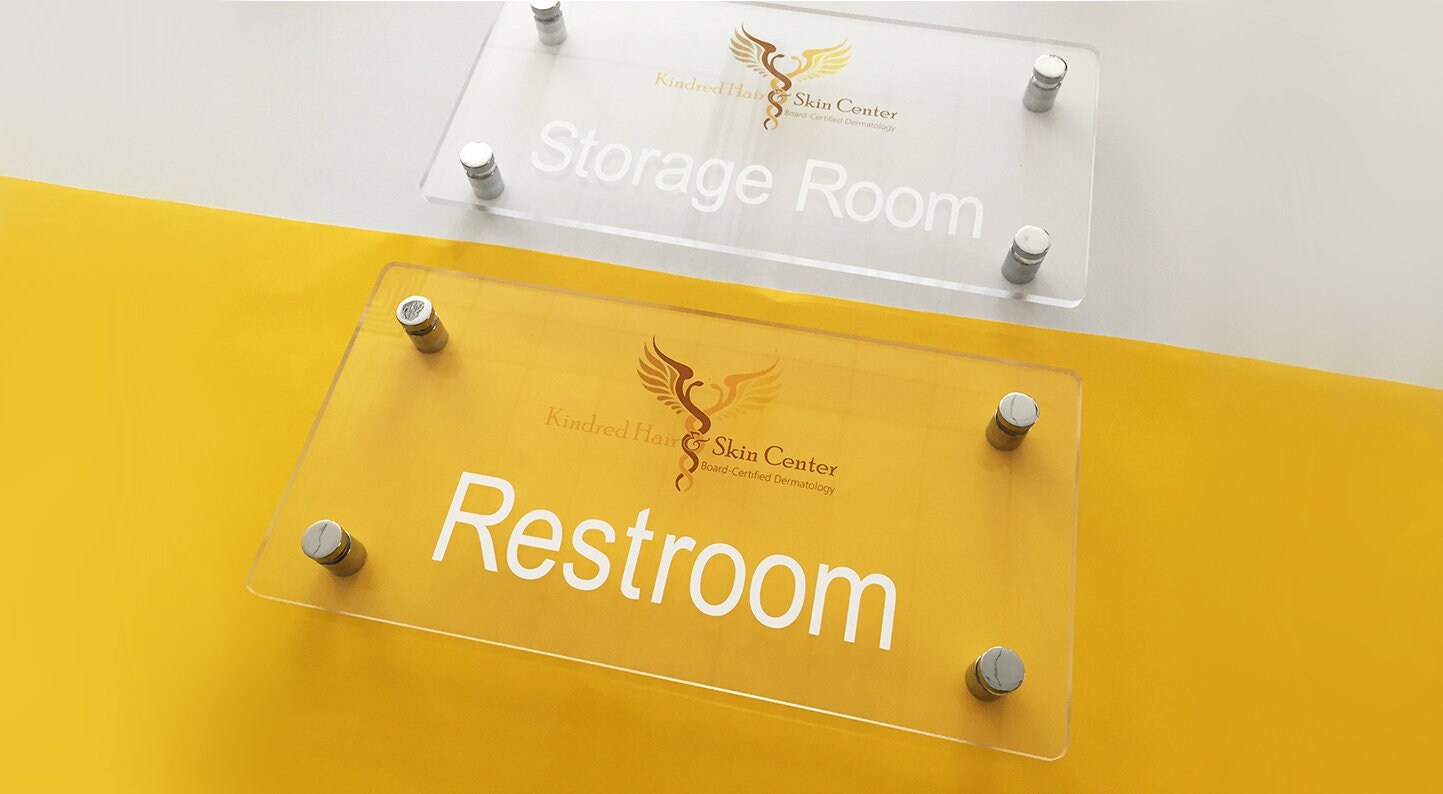 Business Logo Sign, Custom Plaque, Office Sign, Wall Sign Logo, Office ...