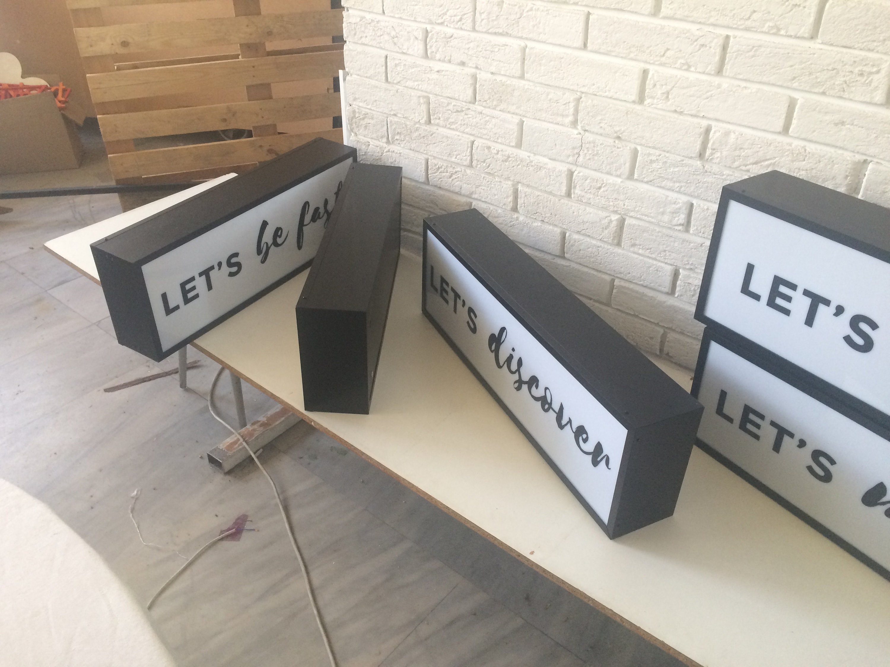 Custom Text Light Box Sign. LED Sign With Your Logo. Cofee & - Etsy UK