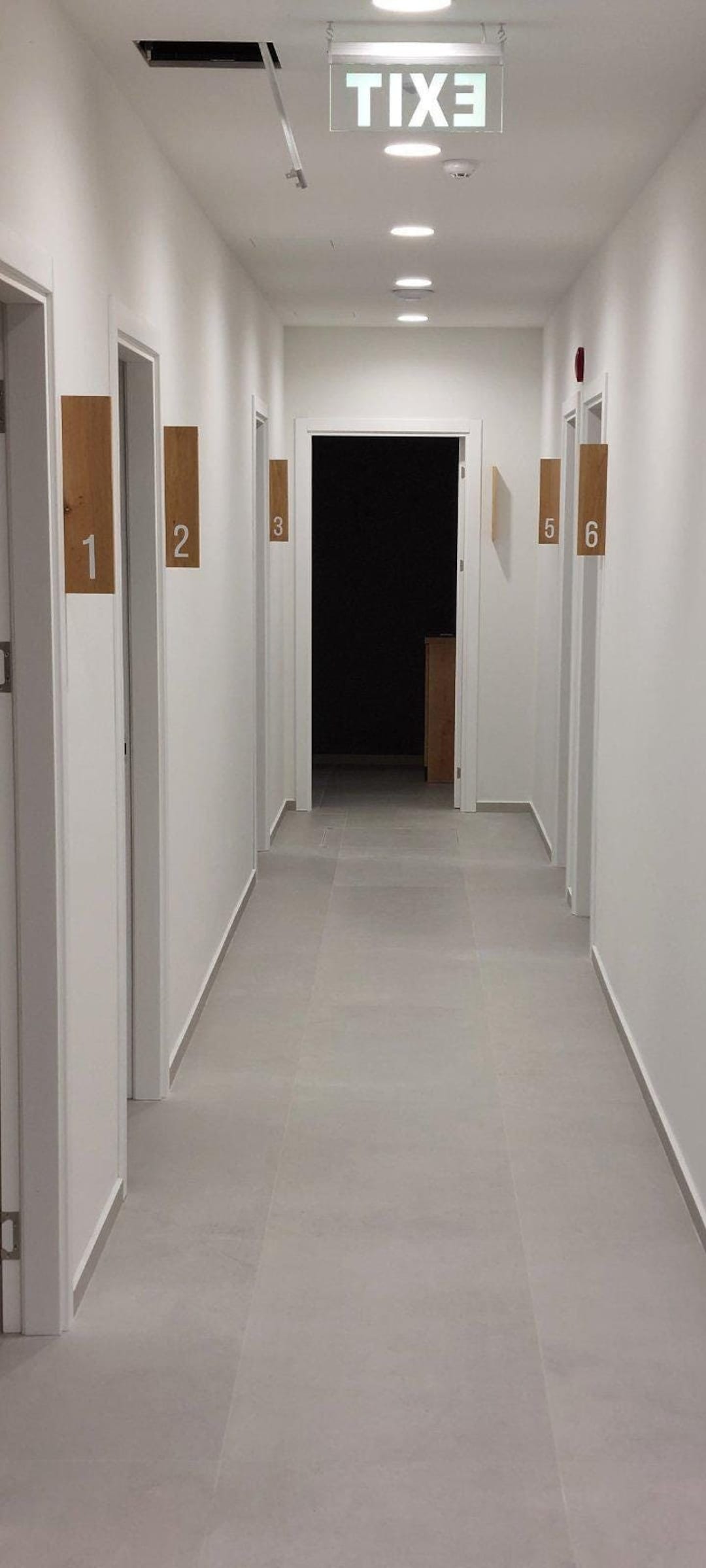 Custom Wood Projecting Sign, Hallway Flag Wood Sign, Corridor Signs for ...